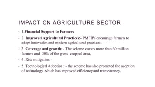 PMFBY , Pradhan Mantri Fasal bima yojna | PPTX