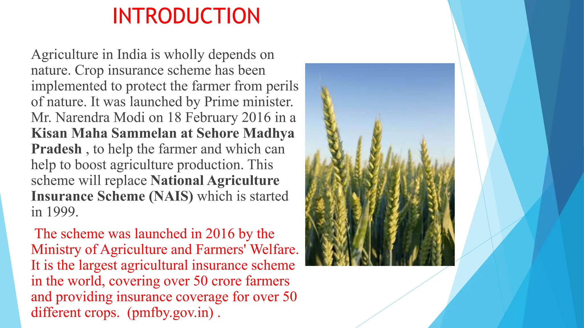 PMFBY ( pm fasal bima yojana) PPT psl.pptx