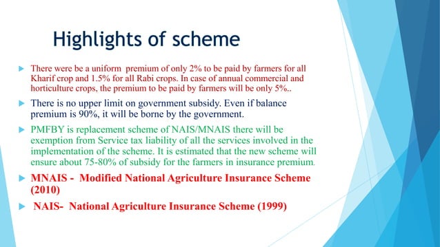PMFBY ( pm fasal bima yojana) PPT psl.pptx | Motor Insurance | Insurance