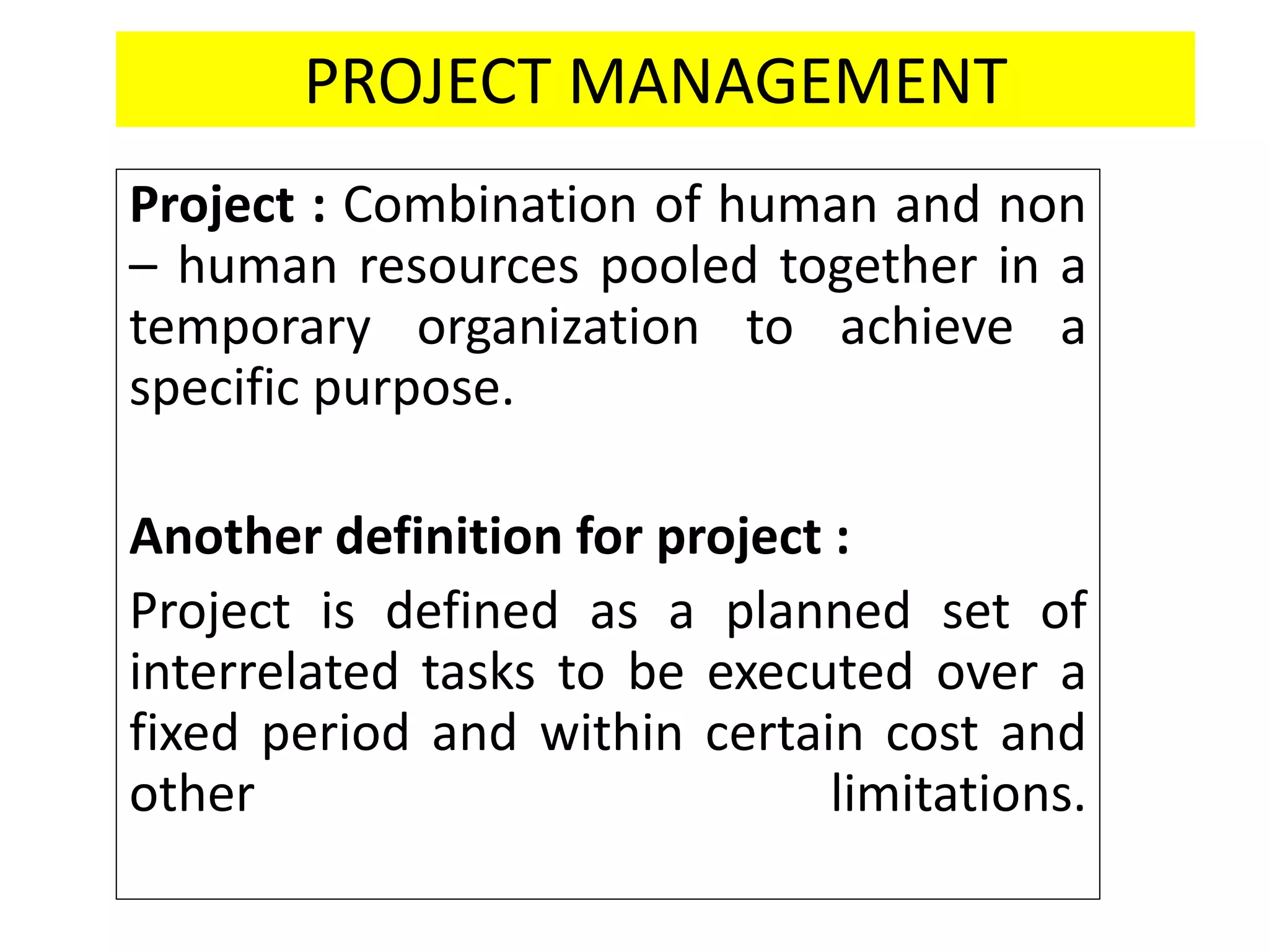 PROJECT MANAGEMENT AND FINANCE | PPTX