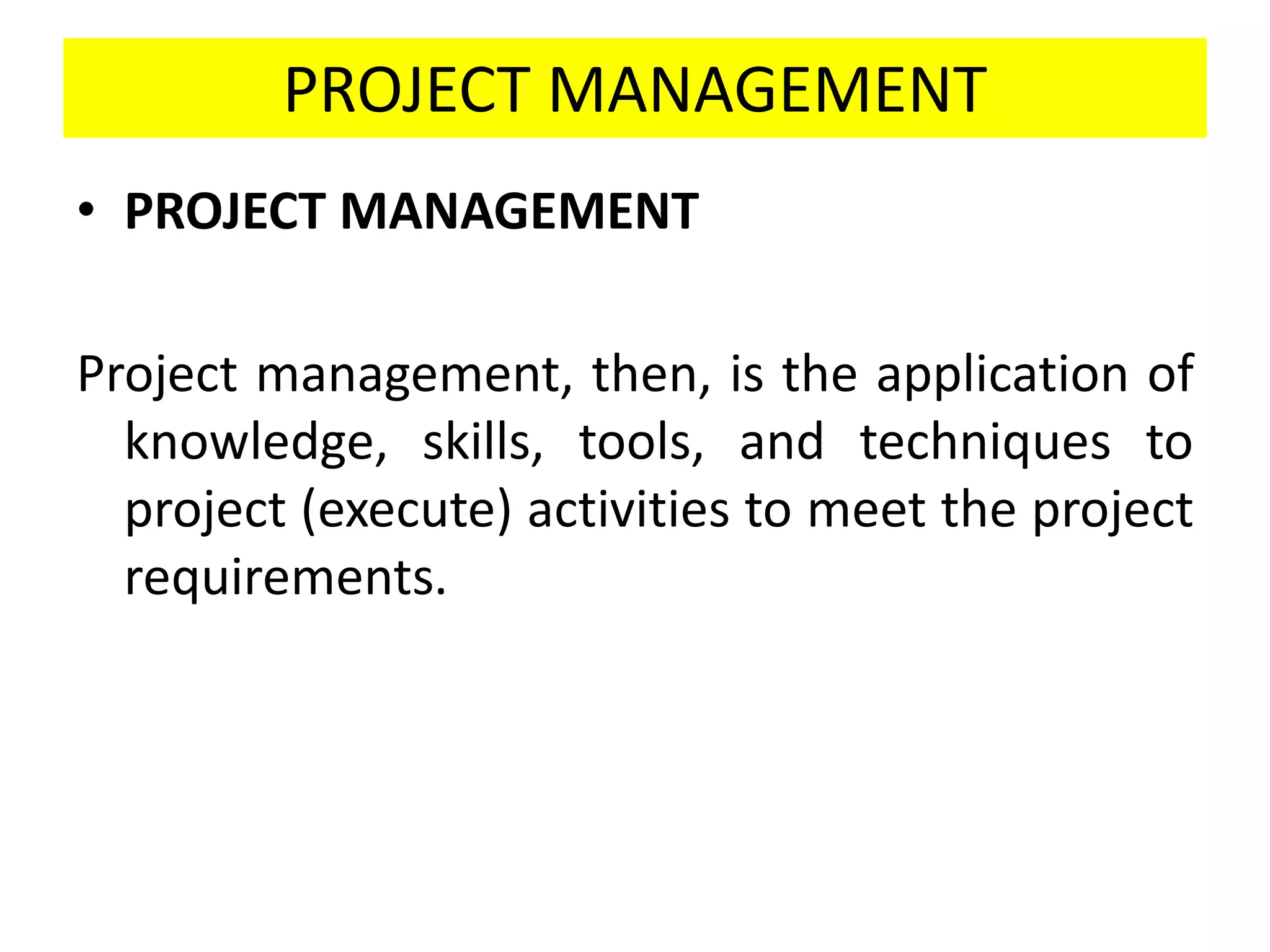 PROJECT MANAGEMENT AND FINANCE | PPTX