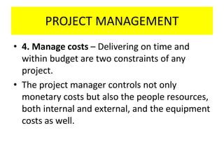 PROJECT MANAGEMENT AND FINANCE | PPTX