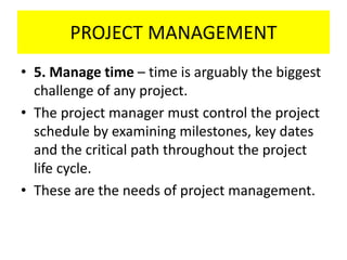 PROJECT MANAGEMENT AND FINANCE | PPTX