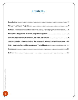 Virtual Project Management | PDF | Web Conferencing | Computer Software and Applications