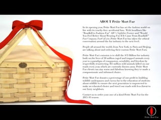 Petite Mort Fur LookBook 2015-16 | PPT