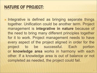 PROJECT MANAGEMENT AND FINANCE | PPT