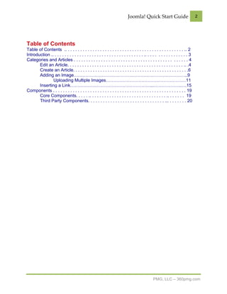 PMG-Joomla-Quick-Start-Guide | PDF | Internet for Beginners | Internet