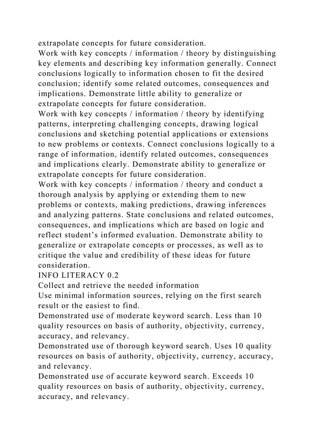 PMGT 699 KA2 CAPSTONE REFLECTION PAPER ASSESSMENT RUBRICASSE.docx