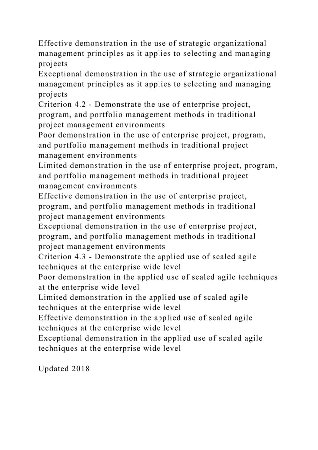 PMGT 699 KA2 CAPSTONE REFLECTION PAPER ASSESSMENT RUBRICASSE.docx