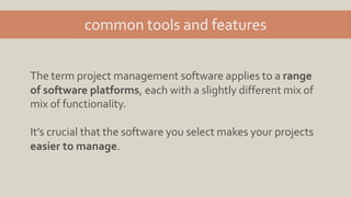 Guide to Project Management | PPTX | Computer Software and Applications ...