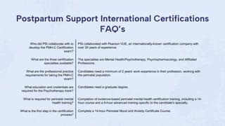 PMH-C Exam Questions | Perinatal Mental Health | PDF