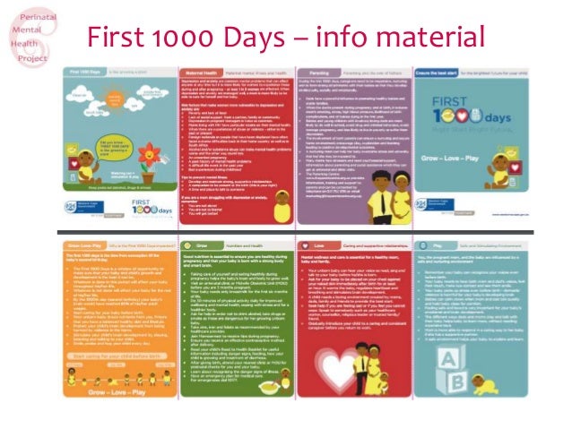 First 1000 days and maternal mental health