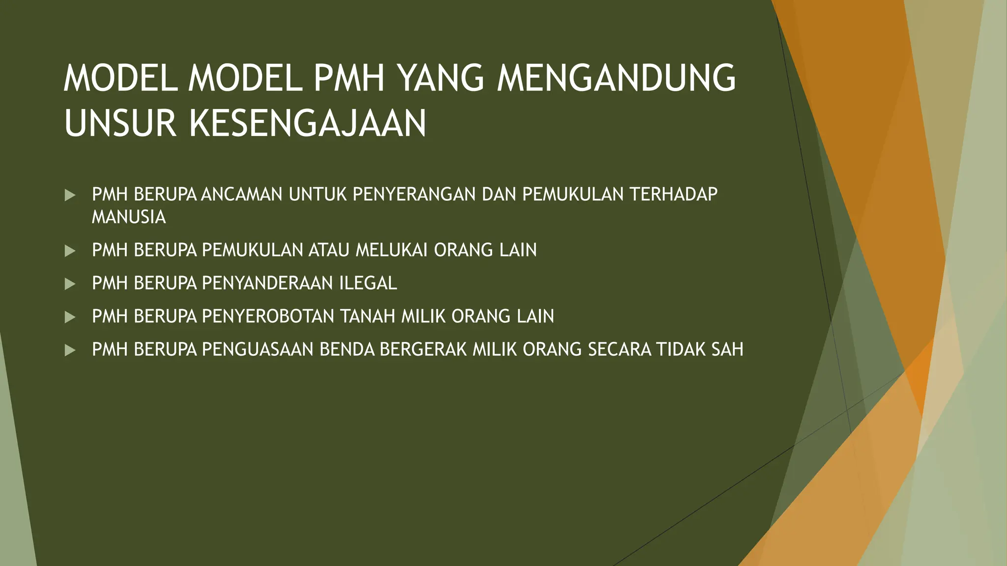 Perbuatan melawan (PMH) hukum Rumah Sakit | PPTX
