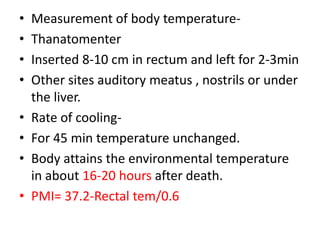 Post Mortem Interval | PPTX