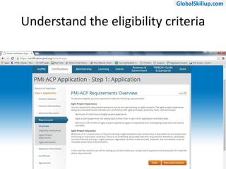 Easy 1-2-3 like Steps for PMI ACP Application Submission for Exam | PPTX