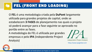 Gerenciamento de Riscos: Uma Abordagem na Metodologia FEL | PPT