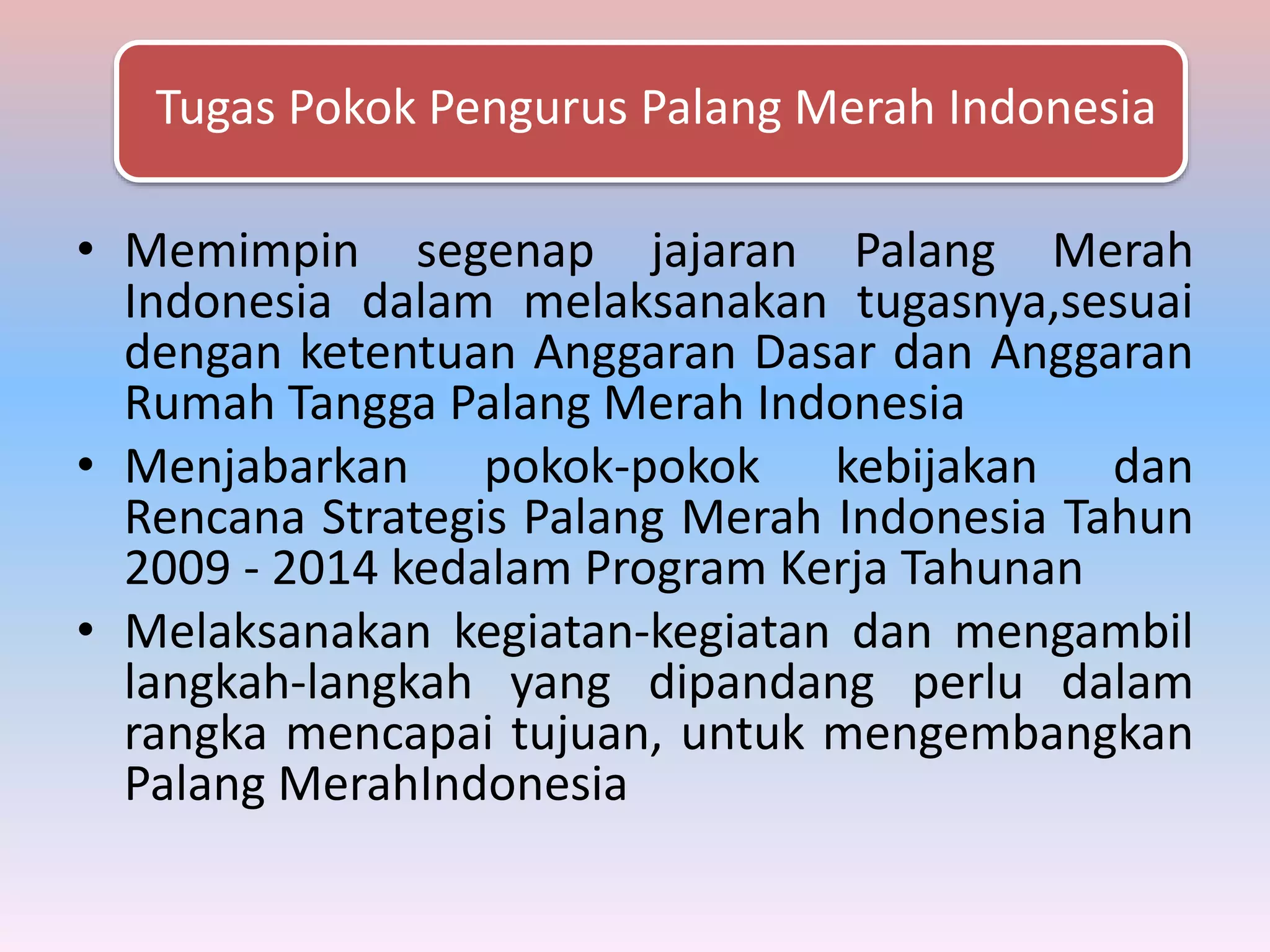 PMI (Palang Merah Indonesia) | PPTX