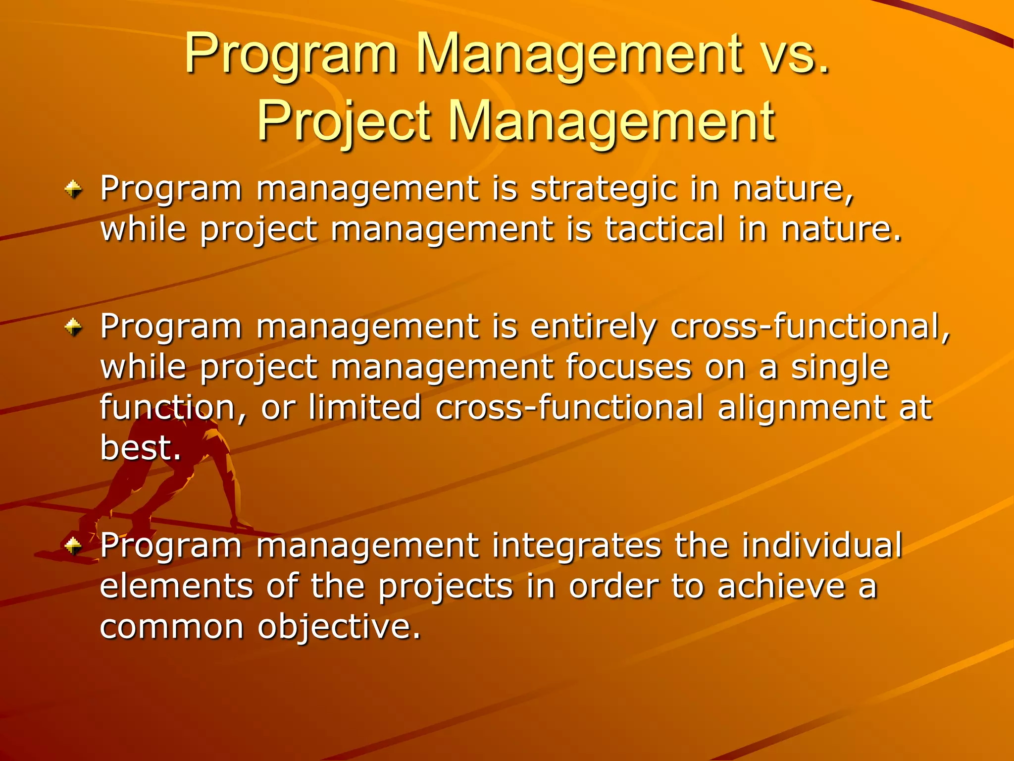 Project Management vs. Program Management: Strategies for Transition Success | PPTX