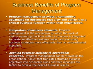 Project Management vs. Program Management: Strategies for Transition ...