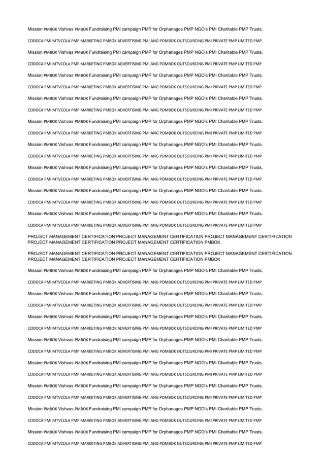 Pmi pmbok-resume template-8 | DOCX