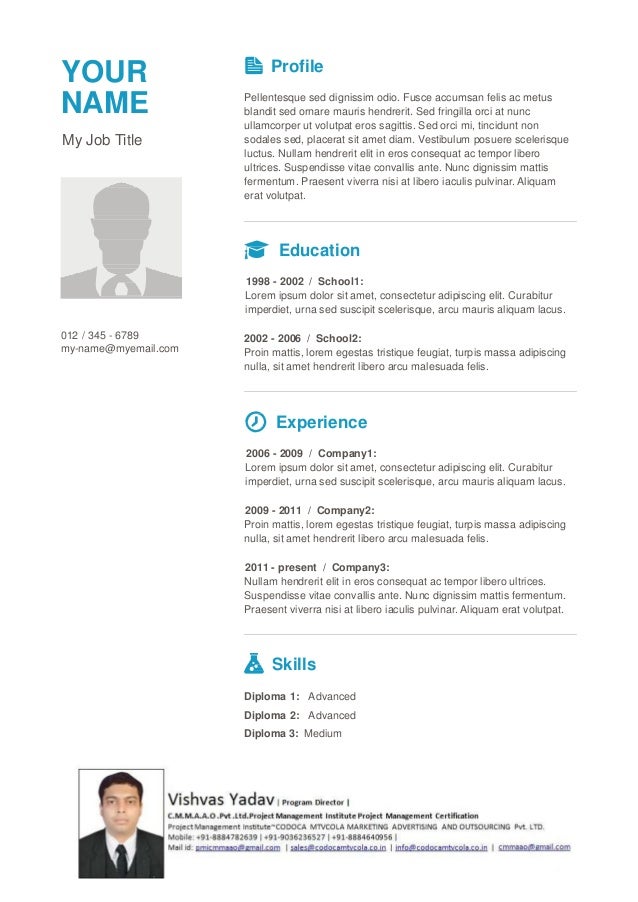Pmi pmp-resume template-7