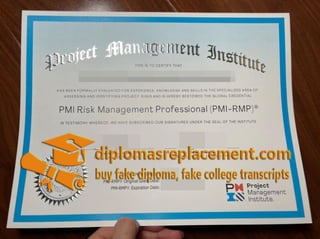 Where to get a fake PMI-RMP Certificate.pdf