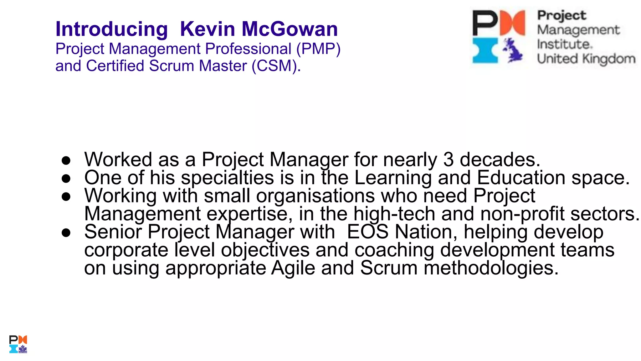 In the Know: Planning Knowledge Projects by Kevin McGowan | PPT