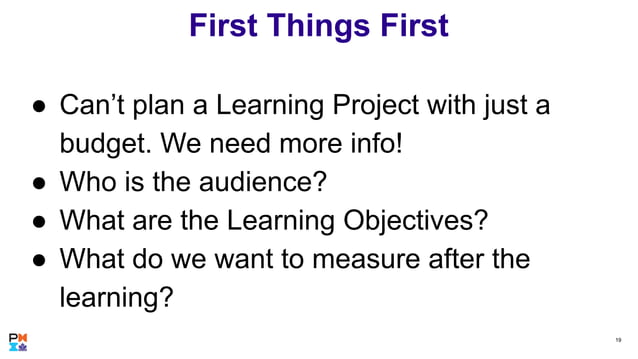In the Know: Planning Knowledge Projects by Kevin McGowan | PPT
