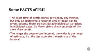 postmortem interval | PPTX