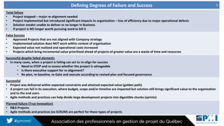 Matinée PMI - Why so many technology projects failing | PPTX
