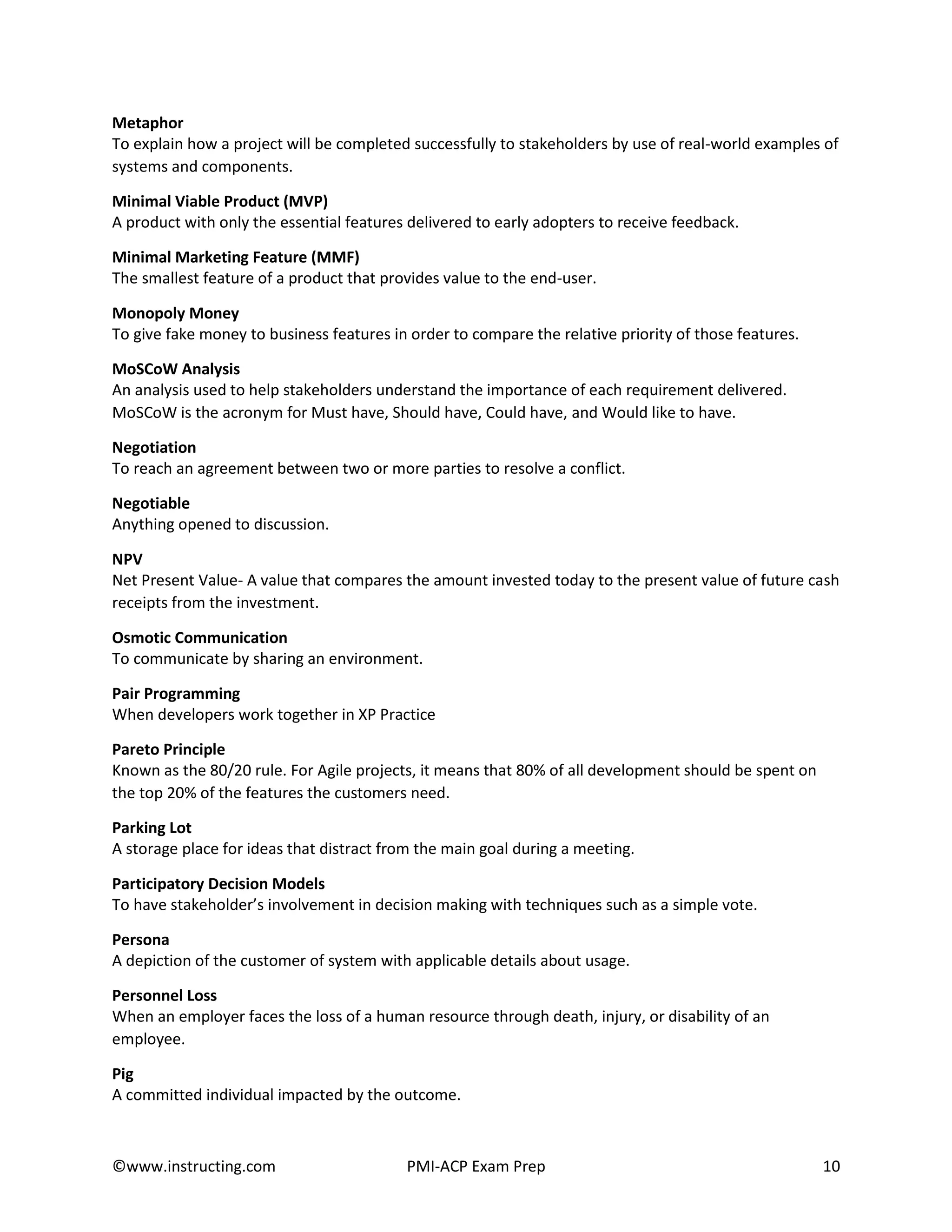 Agile glossary | PDF
