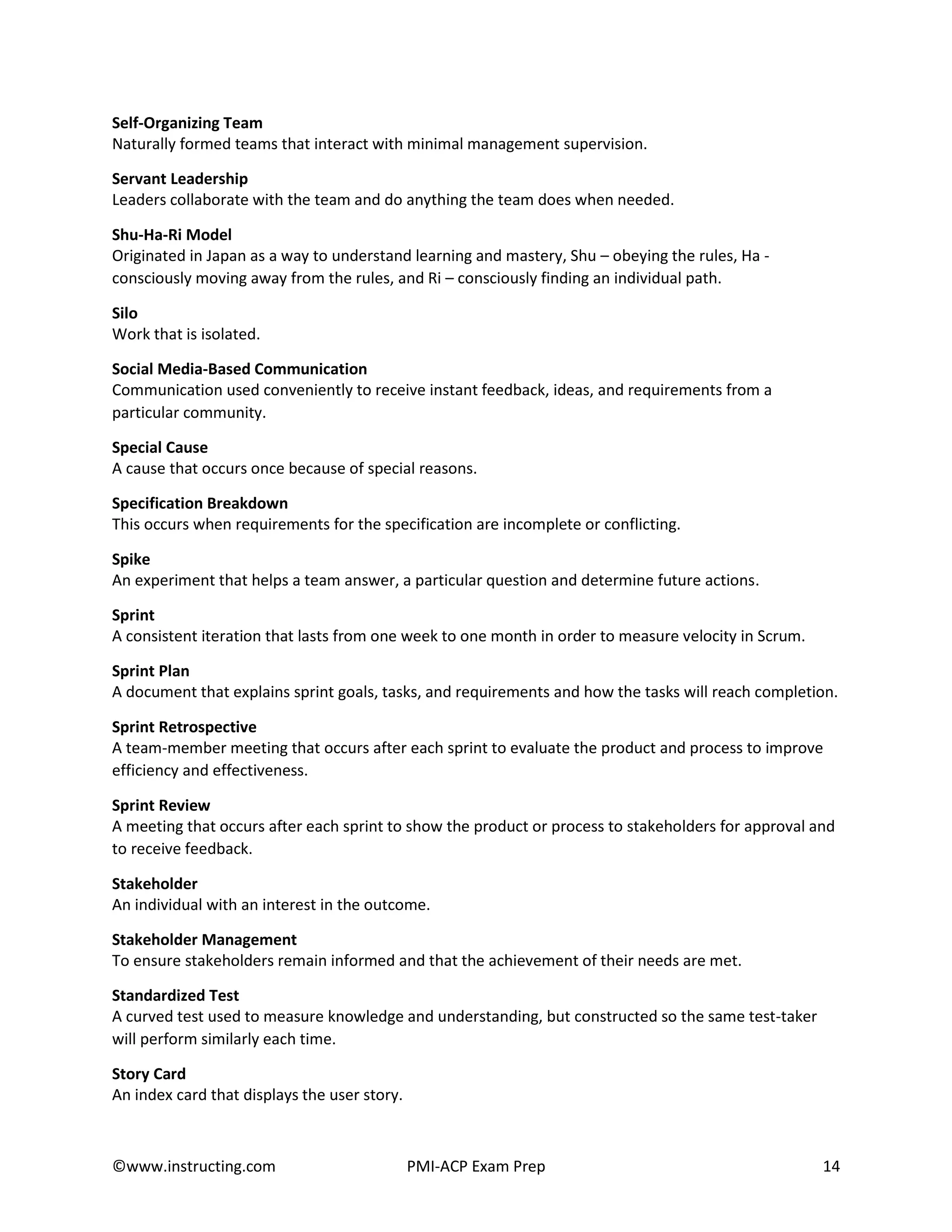 Agile glossary | PDF