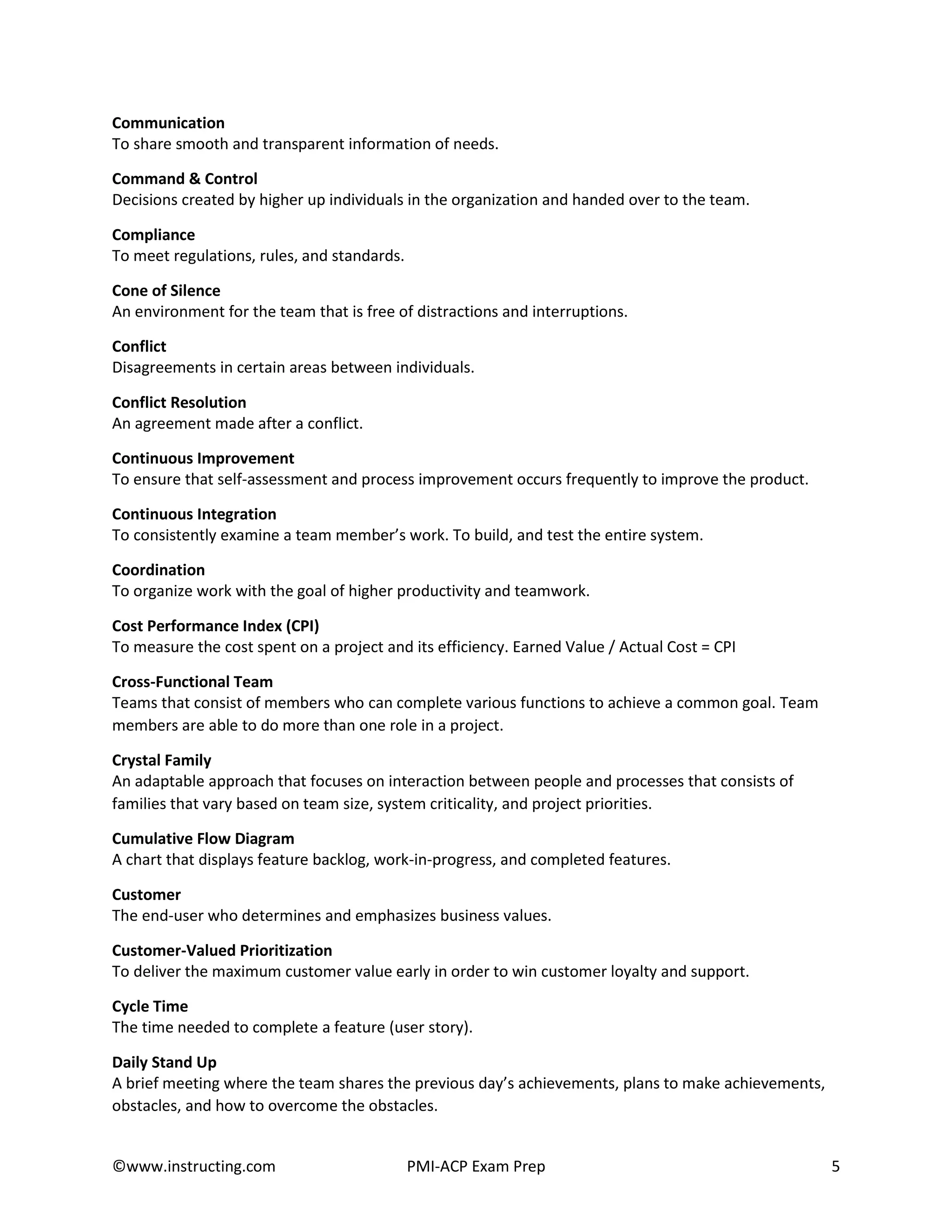 Agile glossary | PDF | Computer Software and Applications | Computing