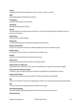 Agile glossary | PDF | Computer Software and Applications | Computing