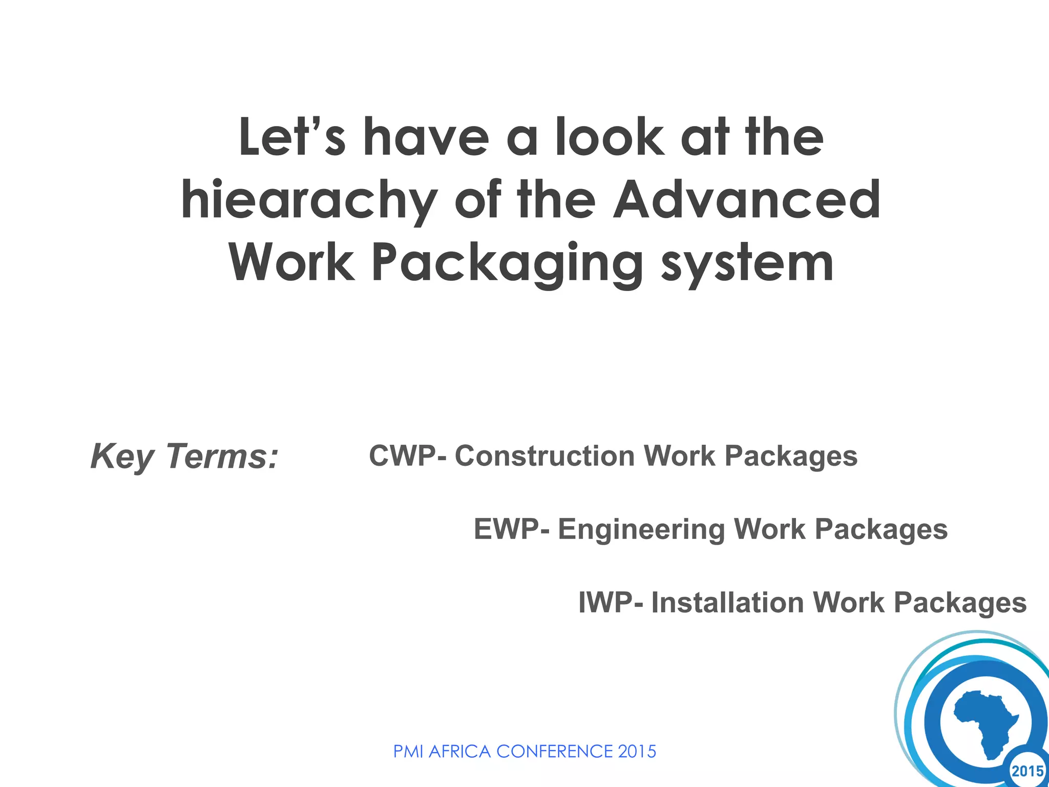 Advanced Work Packaging | PDF