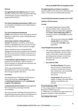 UPSC Current Affairs – May 2025 Monthly Compilation | PDF