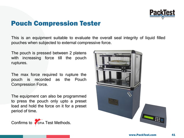 Packaging Testing Equipment / Solutions by PackTest.com