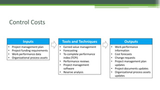 Project Cost Management - PMP preparation course | PPTX