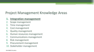 Project Integration Management - PMP Preparation | PPT