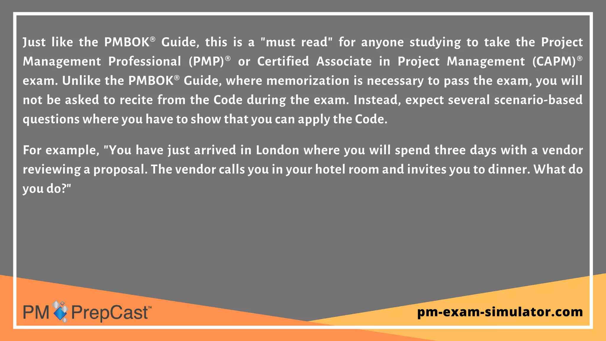 PMI® Code of Ethics and Professional Conduct for PMP® | PDF