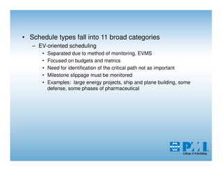 Presentation Classification Of Schedule Types | PDF