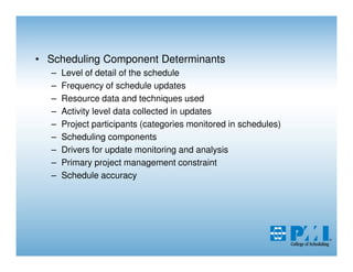 Presentation Classification Of Schedule Types | PPT