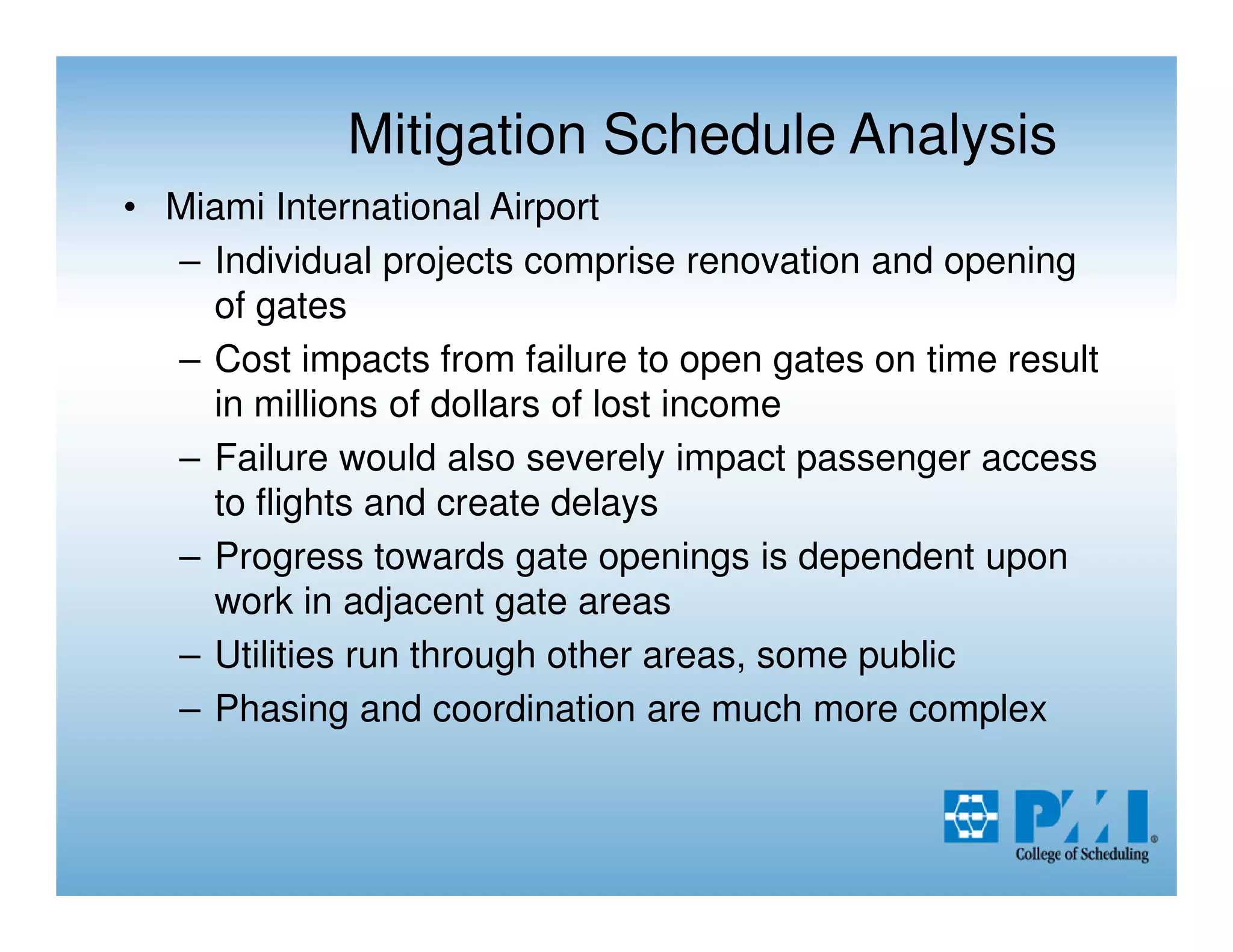 Pmicos 2011 Review And Analysis Of Mitigation Schedules | PDF