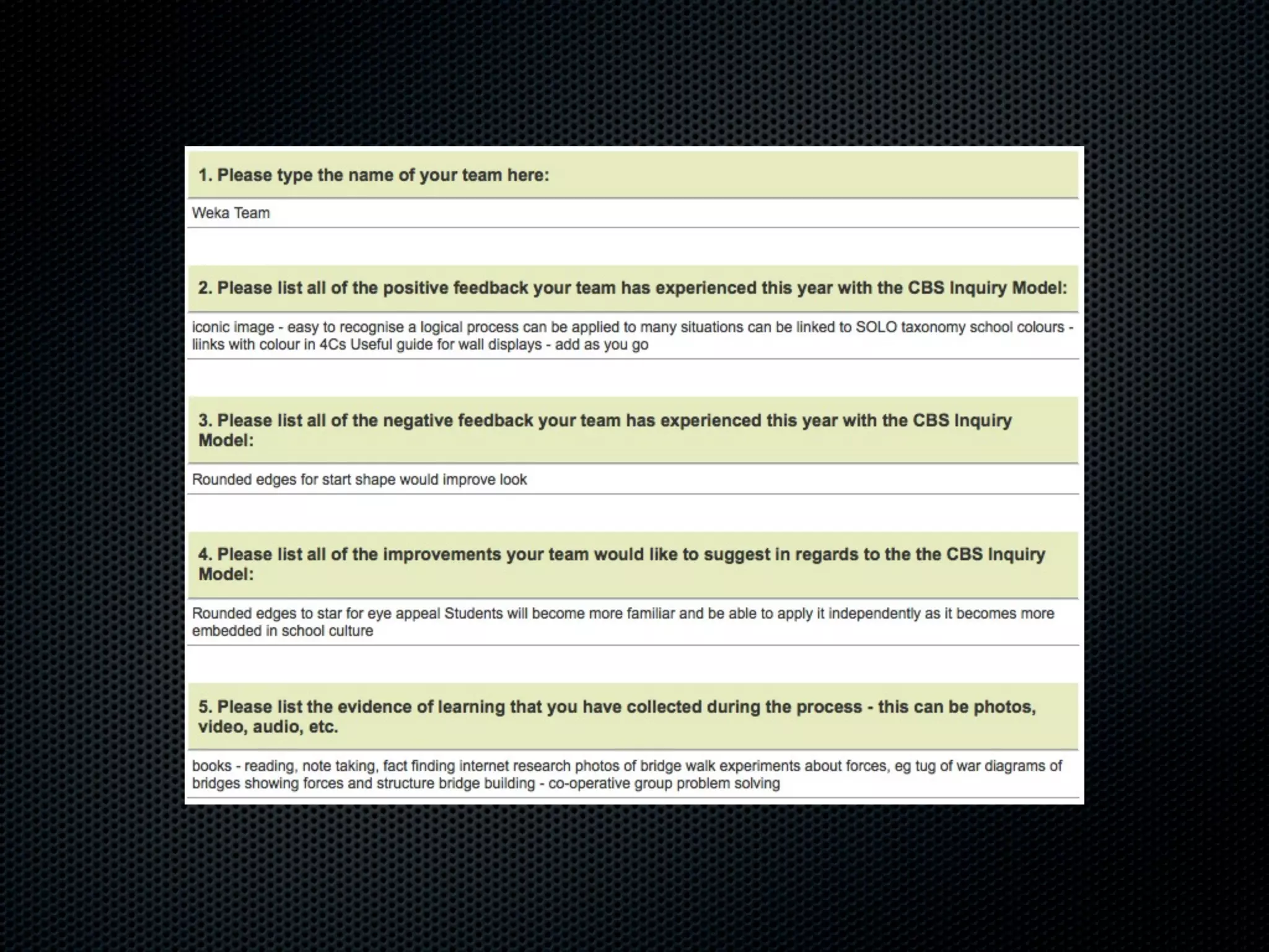 PMI for CBS Inquiry Model | PPT