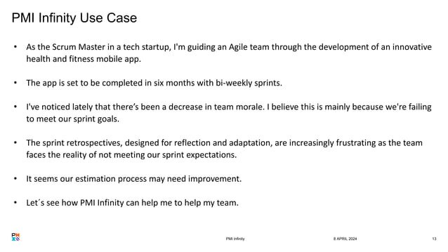 Overview PMI Infinity - UK Chapter presentation | PPT