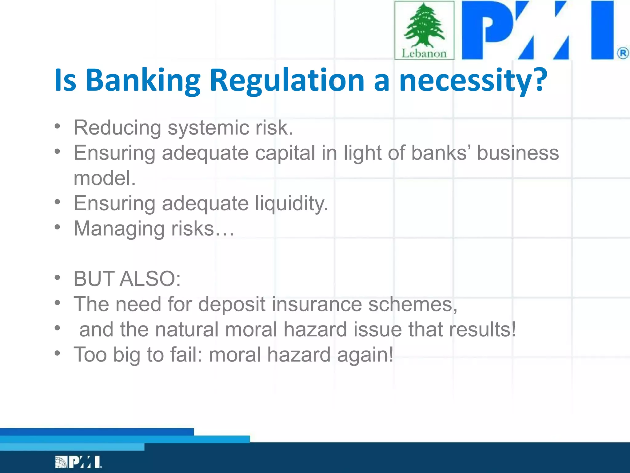 Banking Regulation and Risk Management - Jad Doumith | PPT