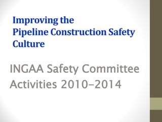 Pipeline Construction Safety | PDF