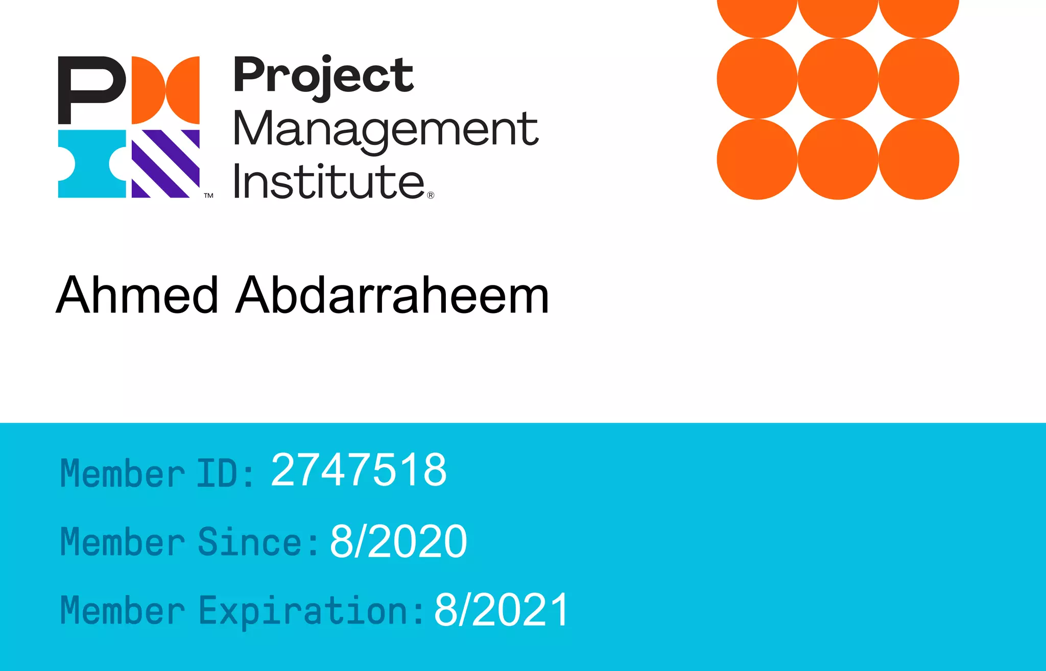 Pmi Member Card | PPT