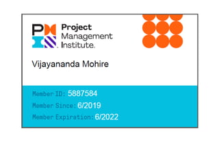 PMI Member Card | PPT