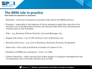 Symposium 2015 : Business Relationship Management as as a Role, a ...